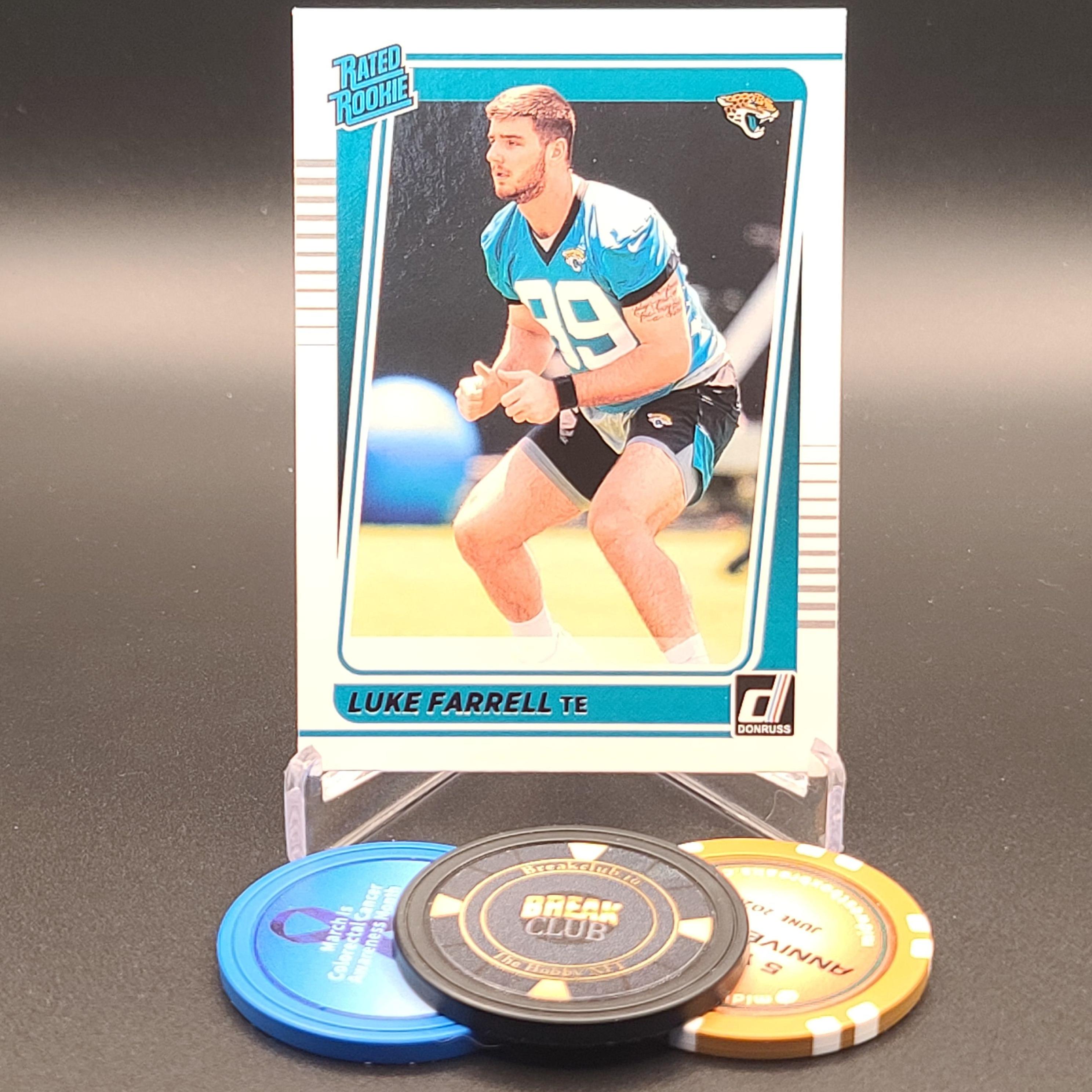 Luke Farrell Rookie 2021 Panini Donruss Football Rated Rookie Card #307 ...