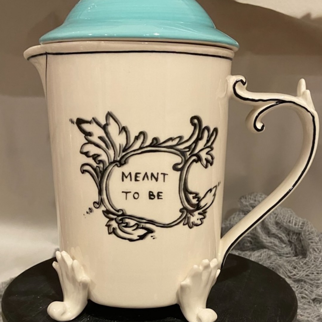 Molly Hatch Anthropologie French Press Meant To Be Polka Dot Inside