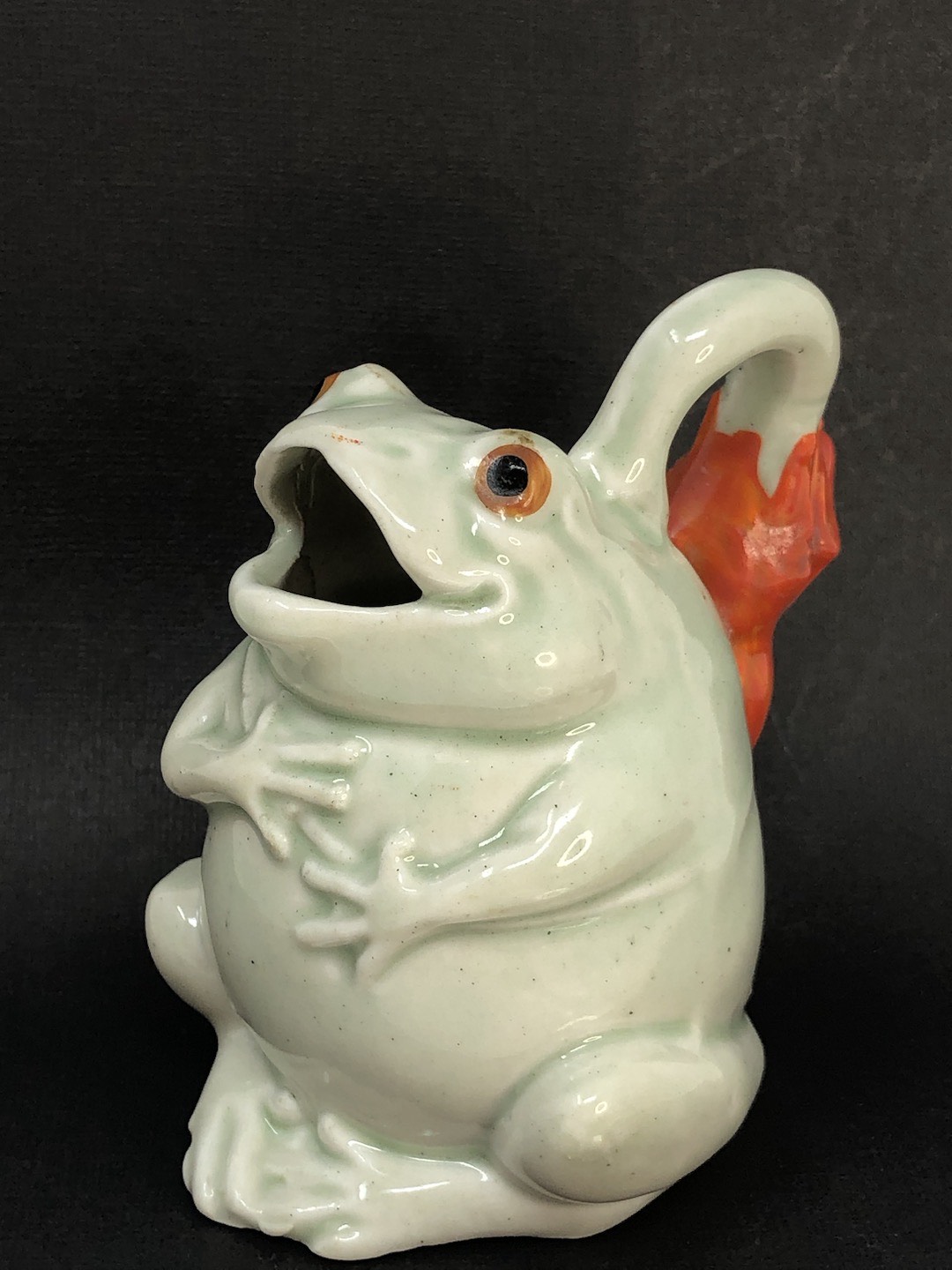 German Ceramic Frog Creamer