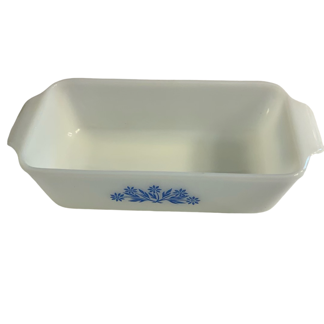 Anchor Hocking 1 QT Baking Dish 441 Blue Cornflower 5" x 9"