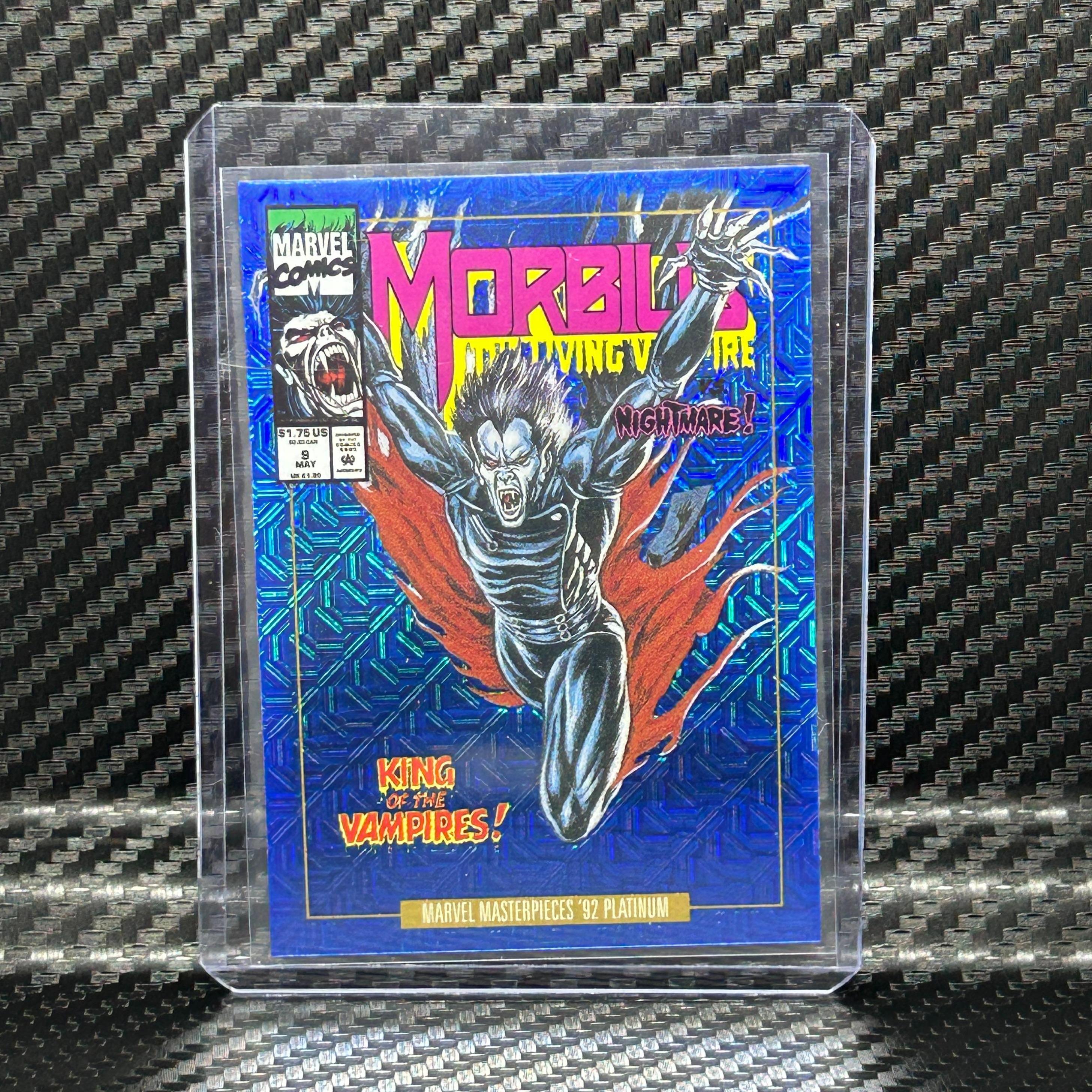 2024 Marvel Masterpieces 92 Platinum Blue Traxx Morbius