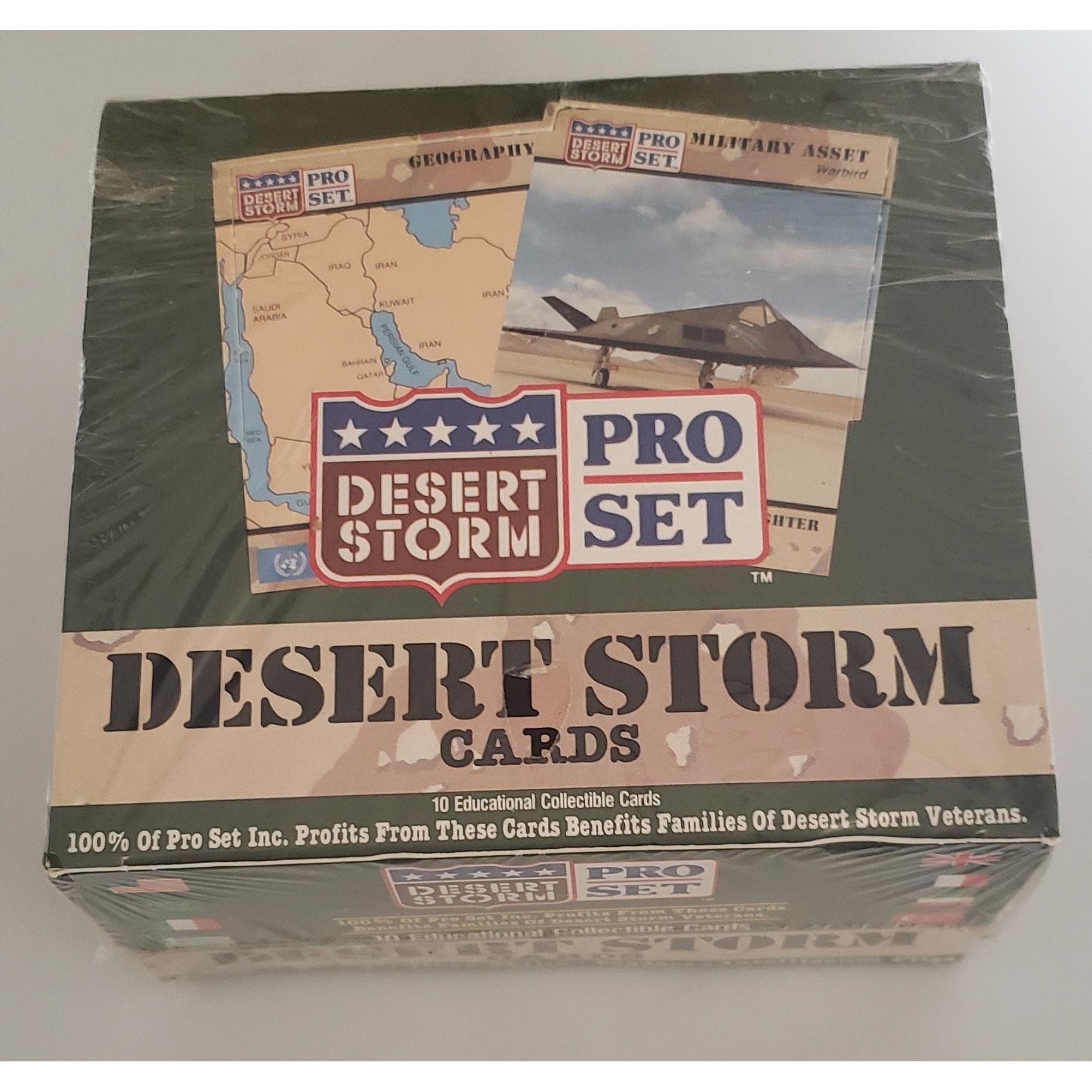 3 Sets Desert Storm Trading Cards with Pro Set