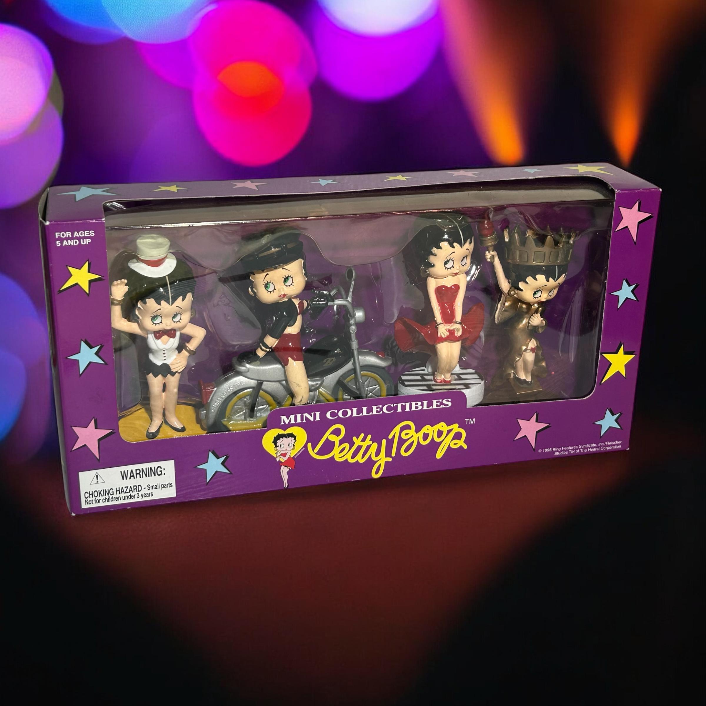 Betty Boop Mini Collectibles - Set Of 4 - 1998 - By Precious Kids
