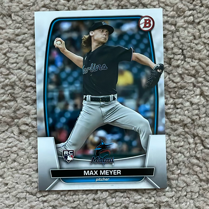 Max Meyer Rookie Card Miami Marlins