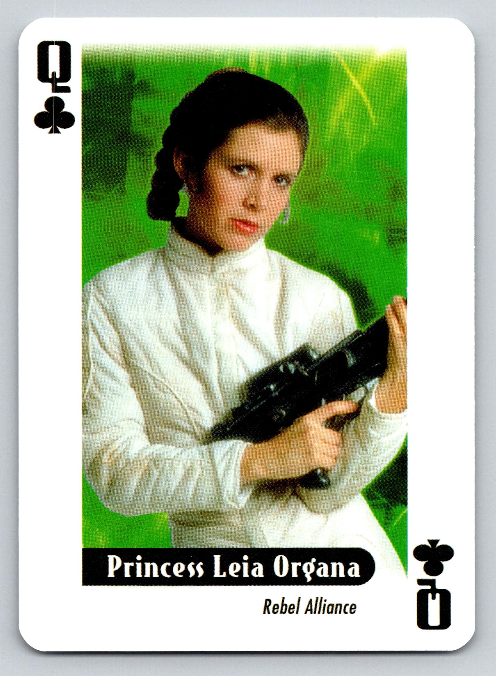 Star Wars Princess Leia Organa Rebels Swap Card Queen of Clubs Playing ...