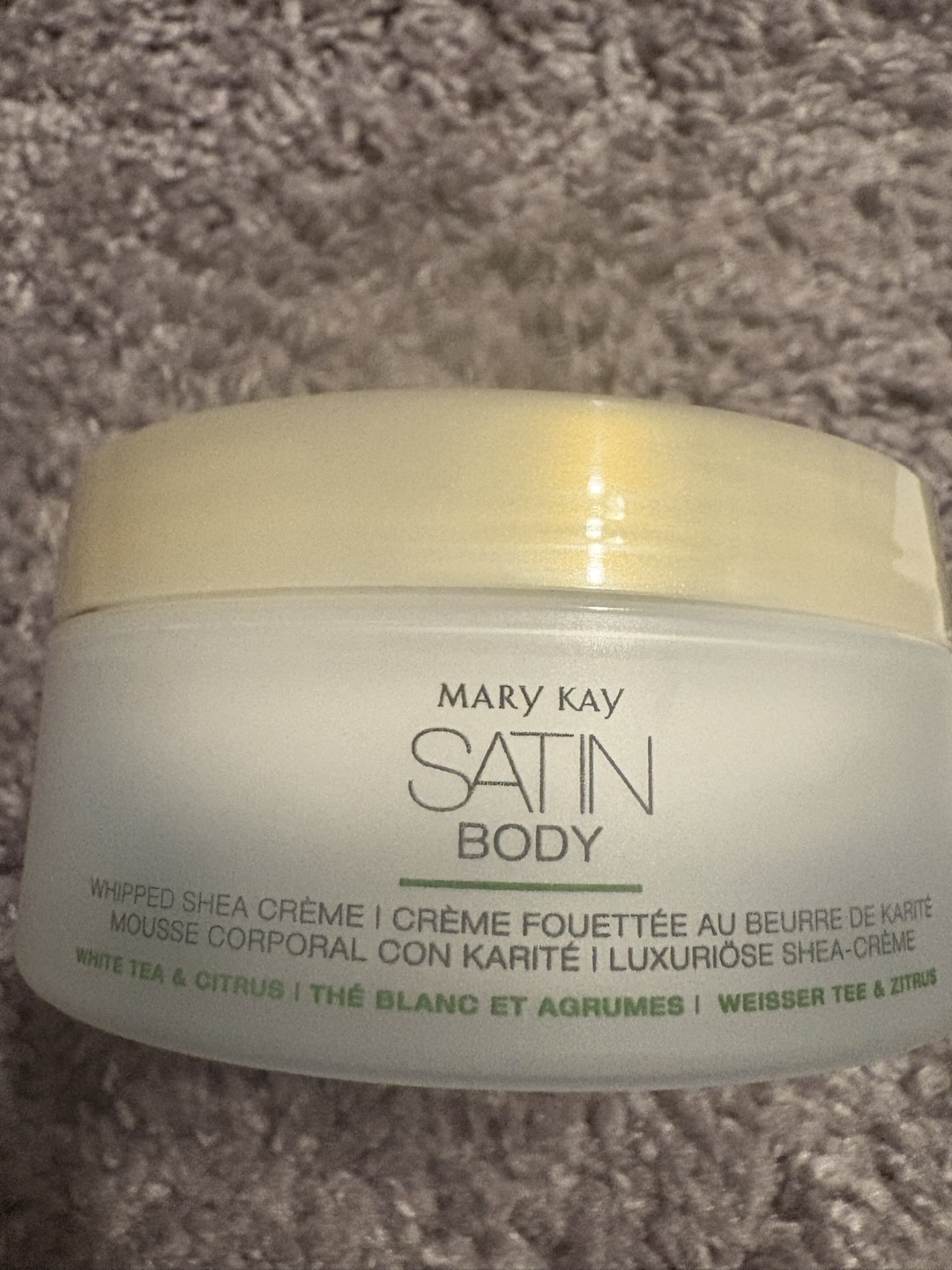 Mary Kay Satin Body Whipped Shea Creme White Tea Citrus 4oz