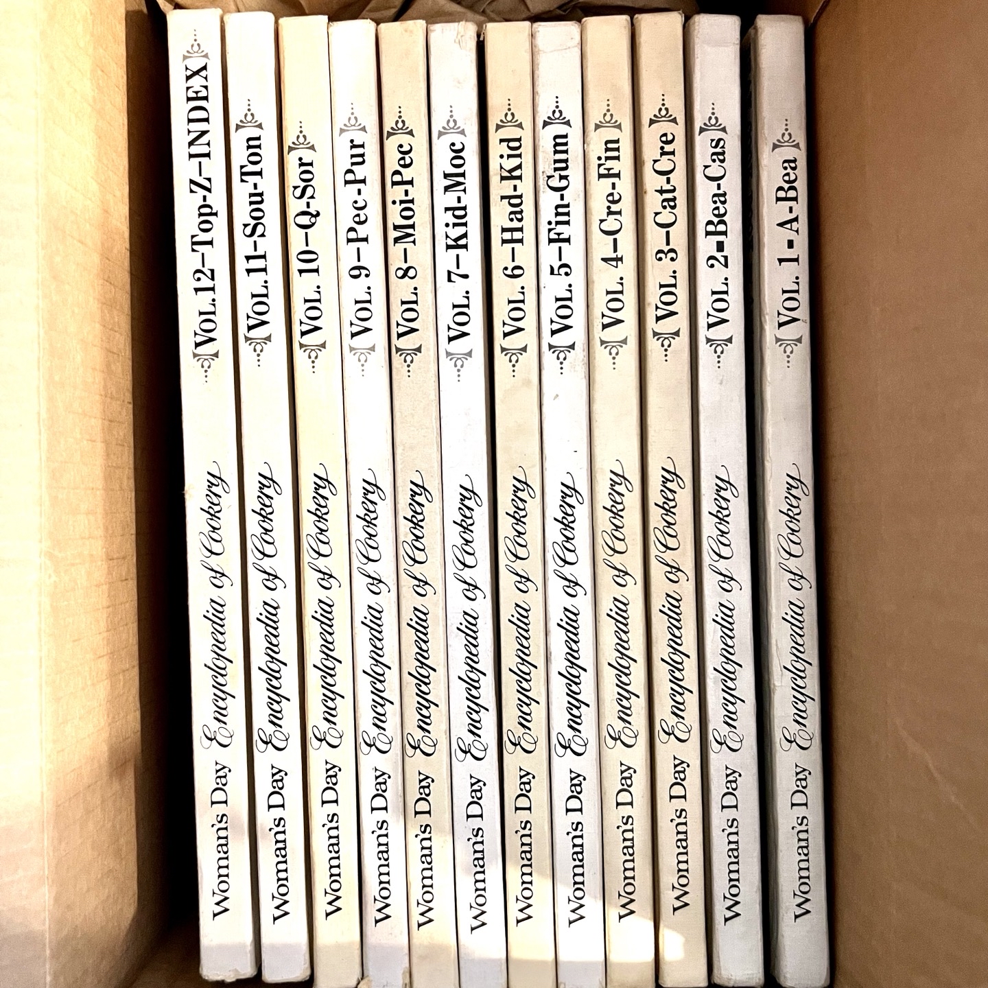 Complete 12 Vol Set 1966 Woman’s Day Encyclopedia Of Cookery