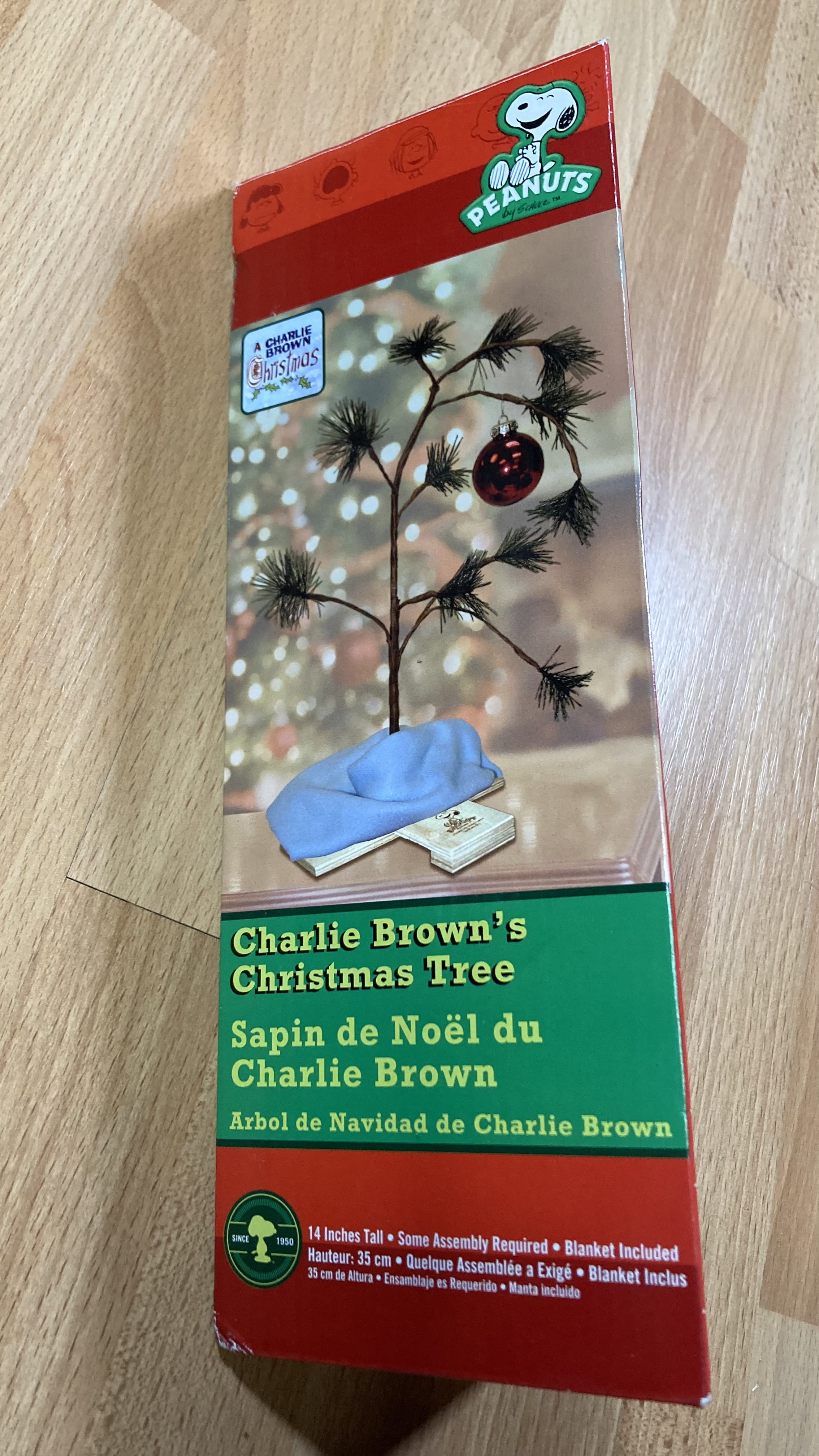 The Original Charlie Brown & Peanuts Christmas Tree • NEW in Original Box
