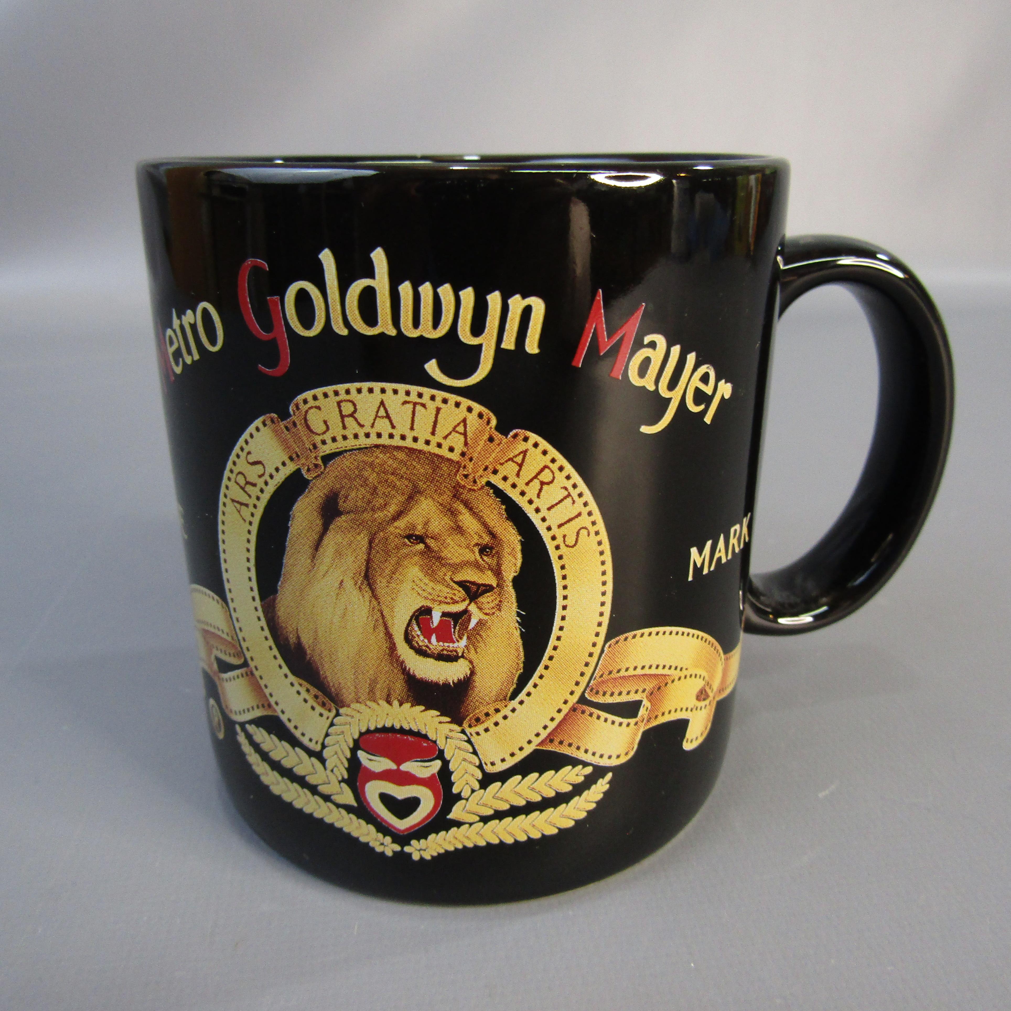 Vintage MGM Lion Logo Mug 1989 Coffee Cup Metro Goldwyn Mayer Movie ...