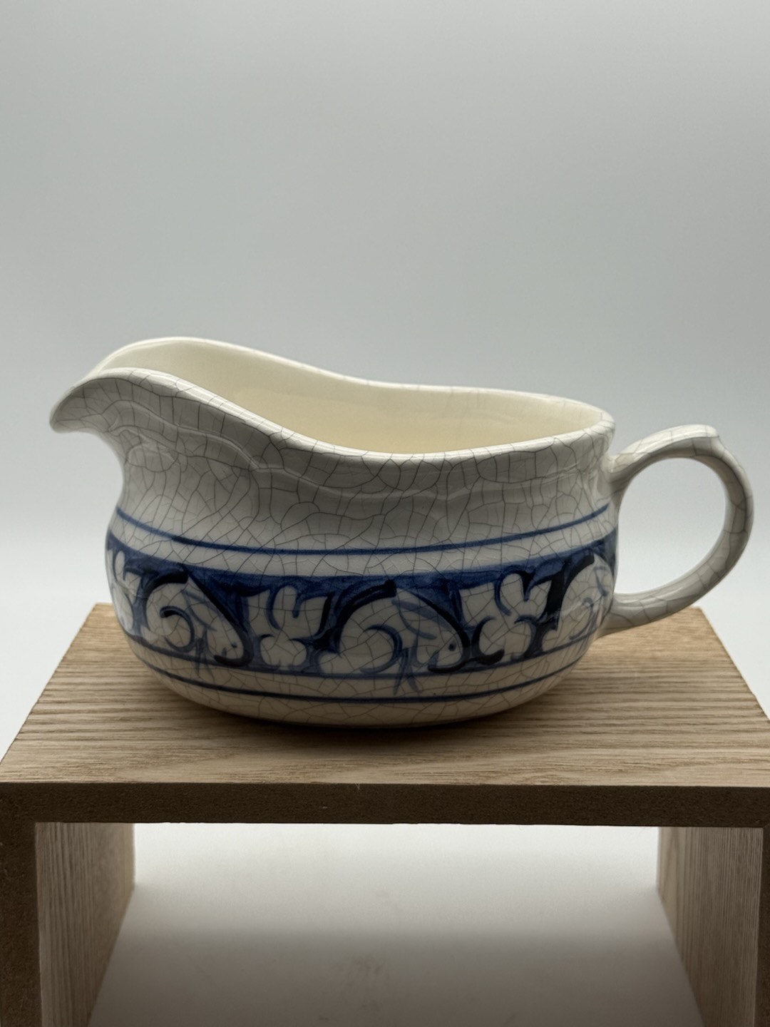 Dedham Pottery Bunny Rabbit Gravy Boat