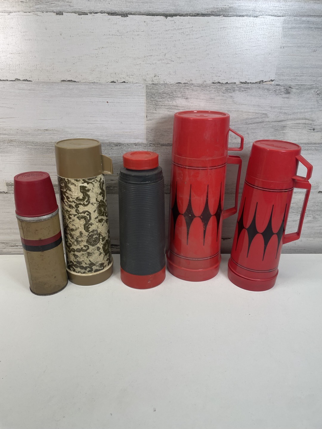 Lot of 5 Vintage Thermos