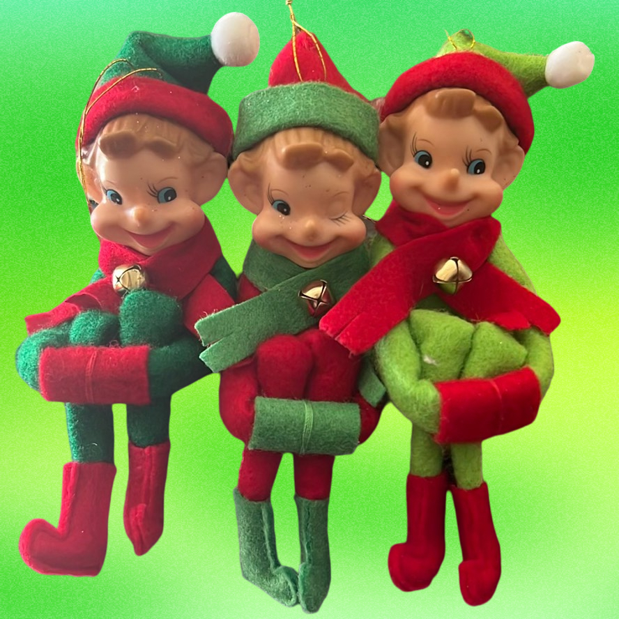 ANNALEE Elf Pixie Knee Huggers Christmas Ornaments Lot - Vermont ...