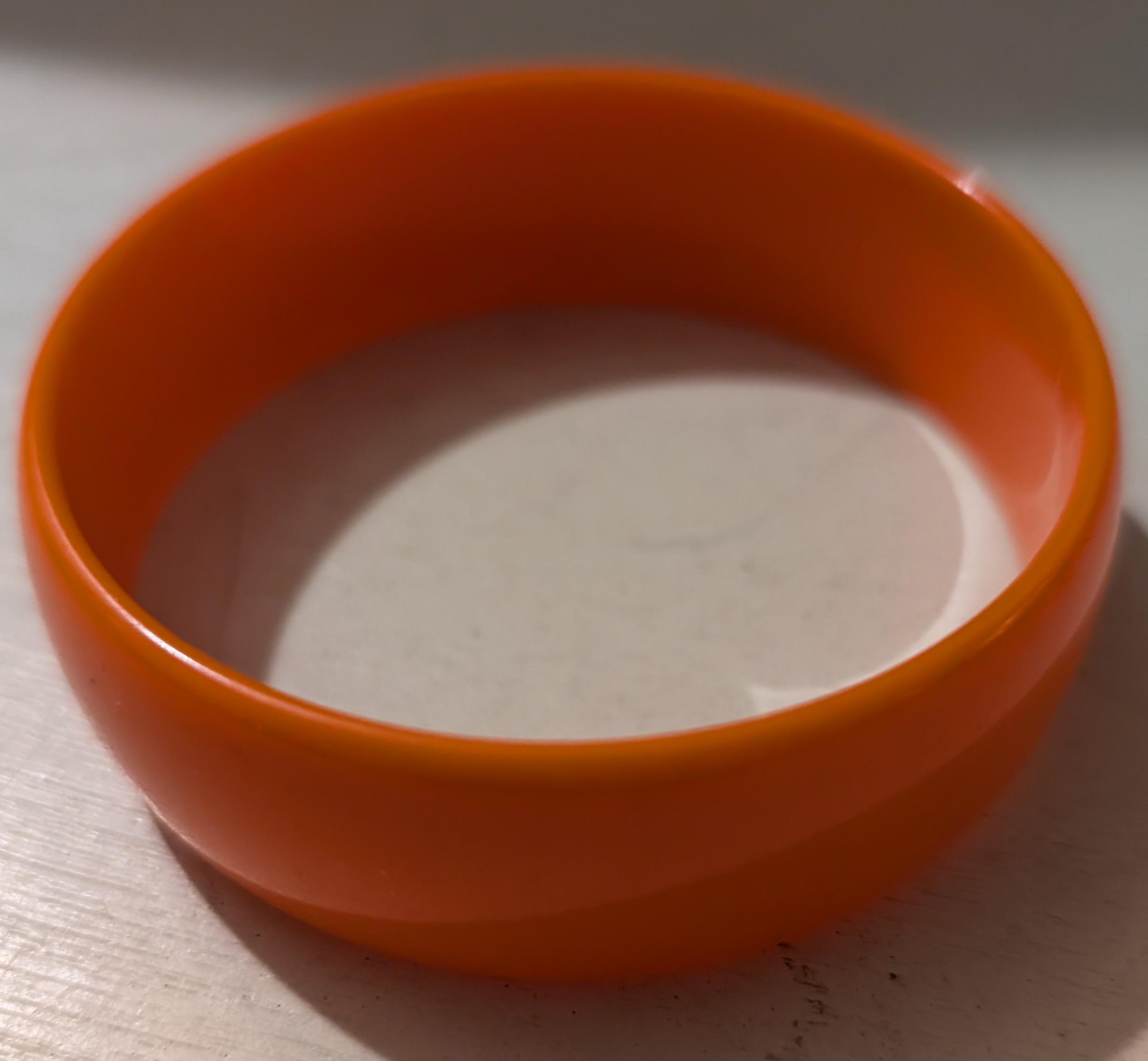 Vintage Orange Bangle Bracelet